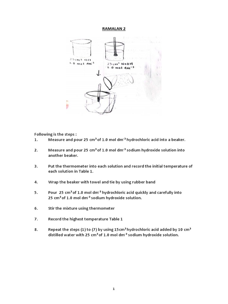 Heat of Neutralisation | PDF | Teaching Methods & Materials | Science & Mathematics