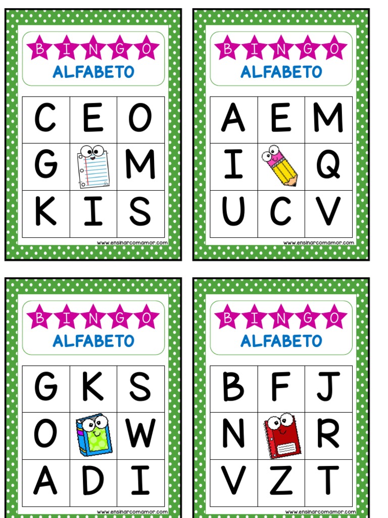 Bingo Do Alfabeto - 3, Download grátis PDF - fundraisingnest.com