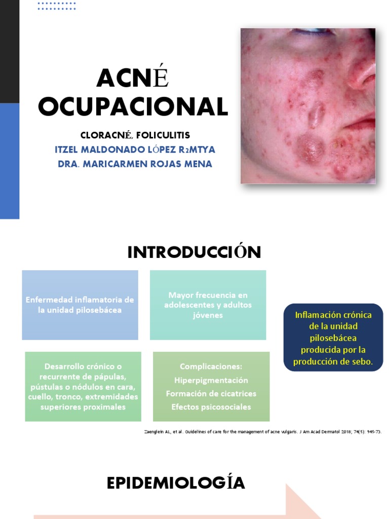 Acné ocupacional: Cloracné, foliculitis | PDF | Medicina | Enfermedades ...