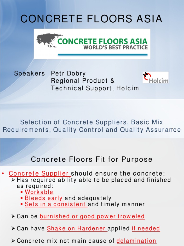 Holcim CFA Presentation - Part 3 | PDF | Concrete | Construction Aggregate