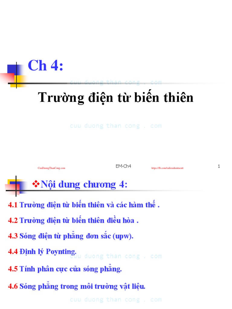 Truong-Dien-Tu - Le-Minh-Cuong - Em-Ch4-Truong-Dien-Tu-Bien-Thien - (Cuuduongthancong - Com) | PDF