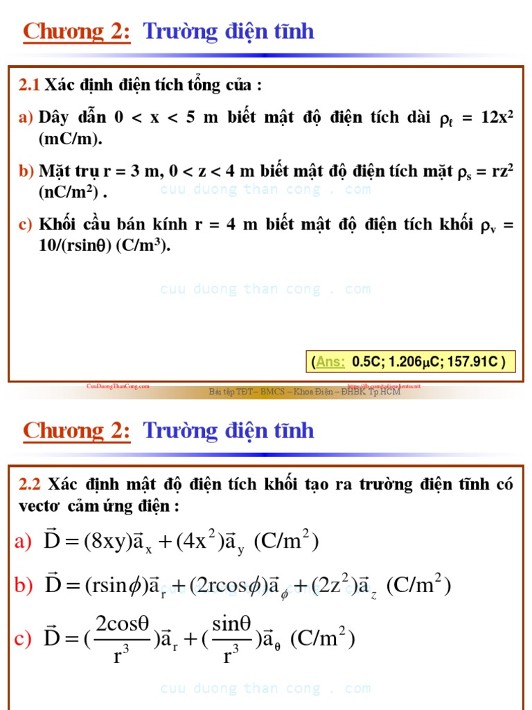 Truong-Dien-Tu - Le-Minh-Cuong - Baitap - TDT - Chuong2 - Truong-Dien-Tinh - (Cuuduongthancong ...
