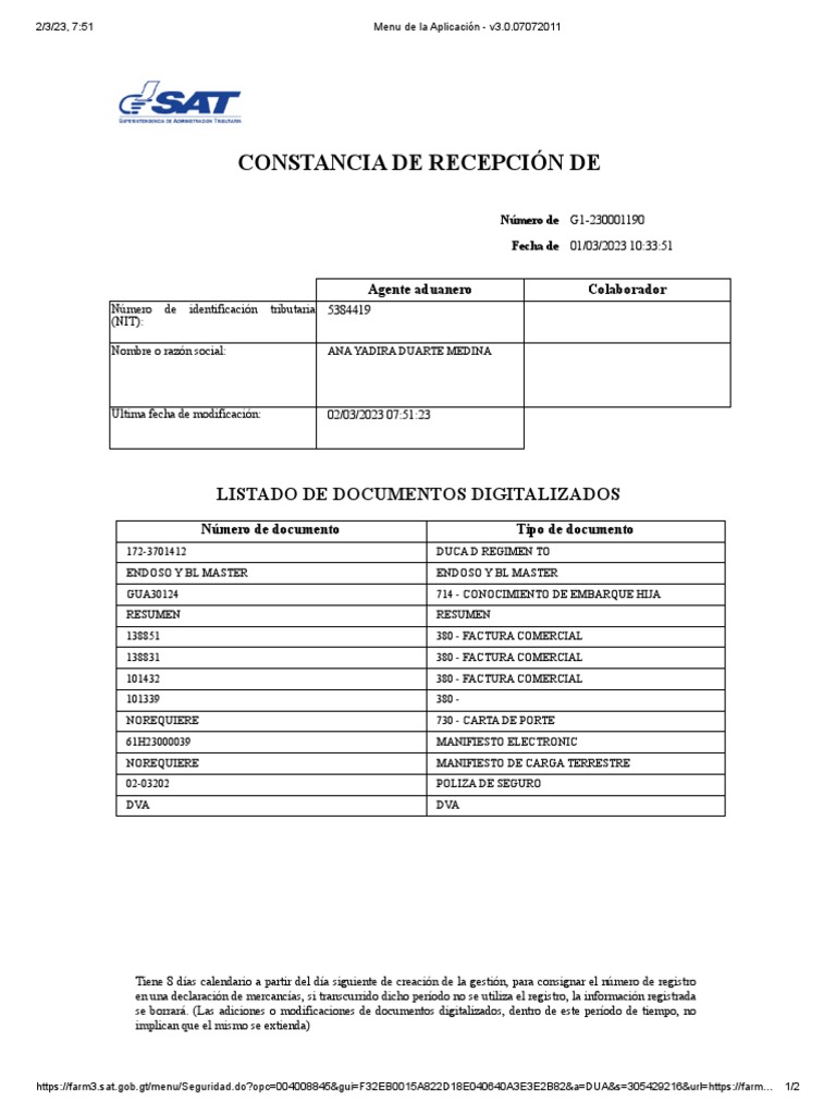 Constancia 340-1182-1 | PDF