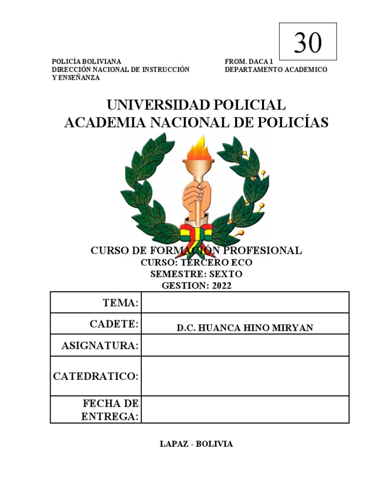 FORMATO DE CARATULA ANAPOL | PDF