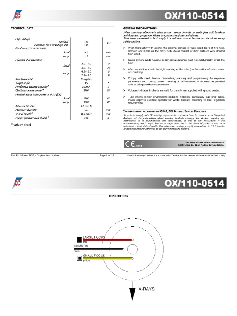 OX 110 0514 Rev E English | PDF | Vacuum Tube | Electricity