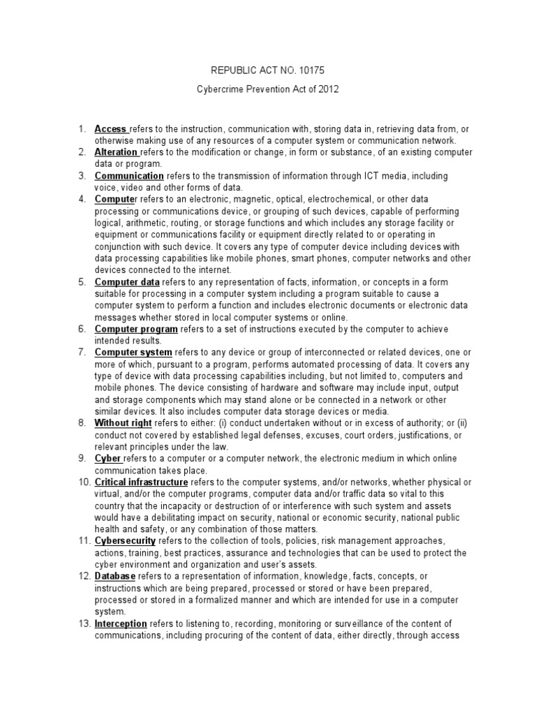 RA10175 | PDF | Computer Security | Security