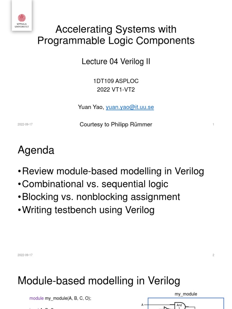 Verilog Ii Pdf Logic Gate Computer Engineering