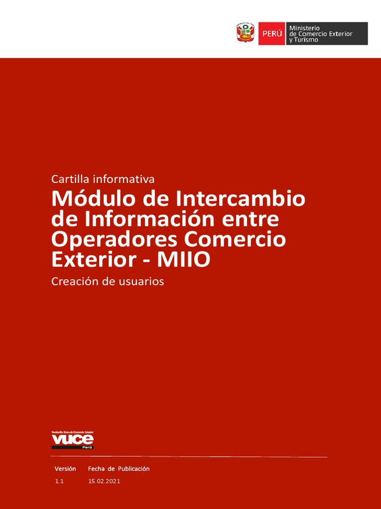 Manual de Vuce | PDF | Usuario (informática) | El comercio internacional