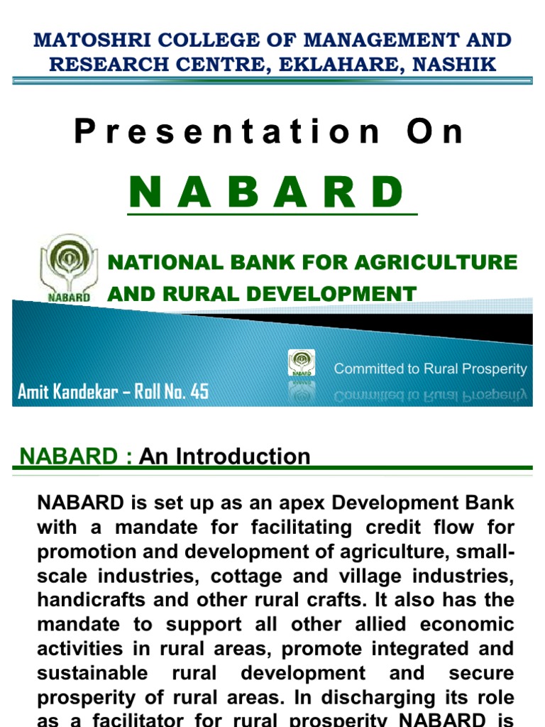 NABARD: Functions and Overview | PDF | Finance & Money Management ...