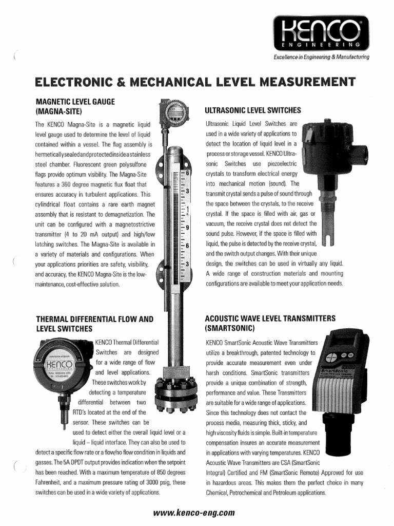 KENCO Liquid Level Measurement Equipment | PDF