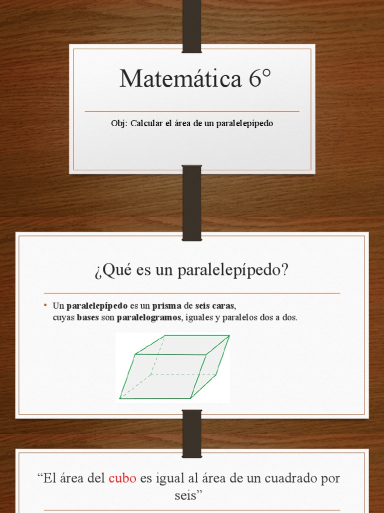 Matematica 6° Areas Paralelepipedos 2 | PDF | Geometría euclidiana ...