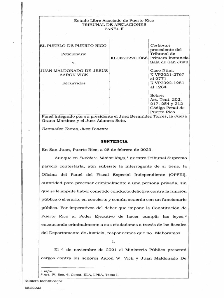 Caso Juan Maldonado en Puerto Rico | PDF | Fiscal | Jurisdicción