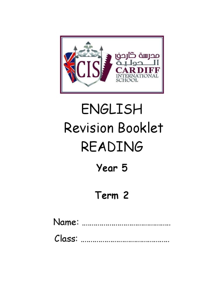English Revision Booklet Reading: Year 5 Term 2 | Download Free PDF | Sleep