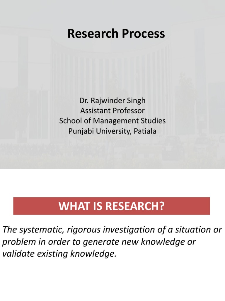 Research Process | PDF | Hypothesis | Null Hypothesis