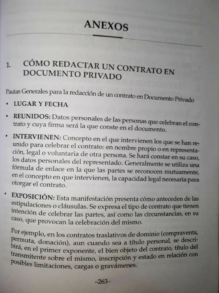Estructura Basica de Documento Privado y Escritura Publica | PDF