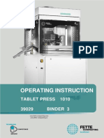 Fette 3090i - EN | PDF | Tablet (Pharmacy)