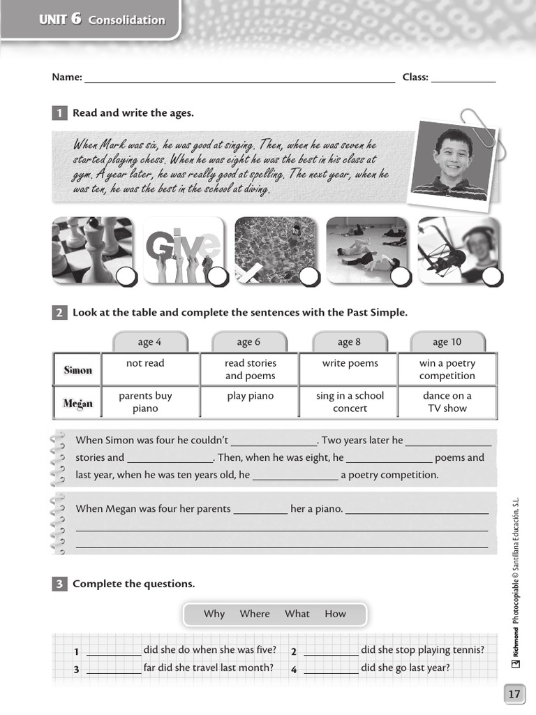 Wonder 6 Unit 6 Consolidation | PDF