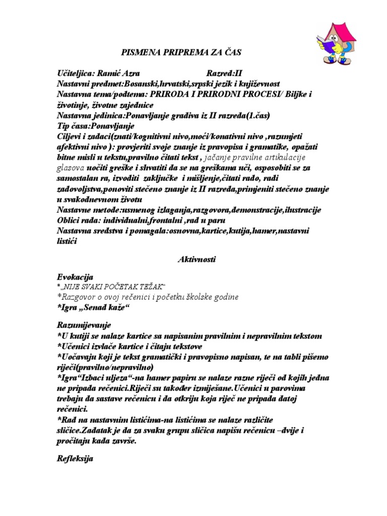 1.ponavljanje Gradiva Iz Drugog Razreda1.Čas | PDF