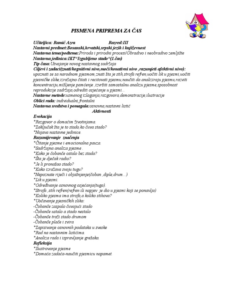 26.ikt .Izgubljeno Stado (1.čas) | PDF