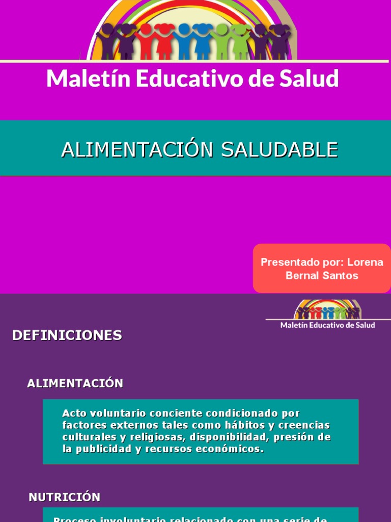 Alimentacion Saludable Pdf Alimentos Nutrición