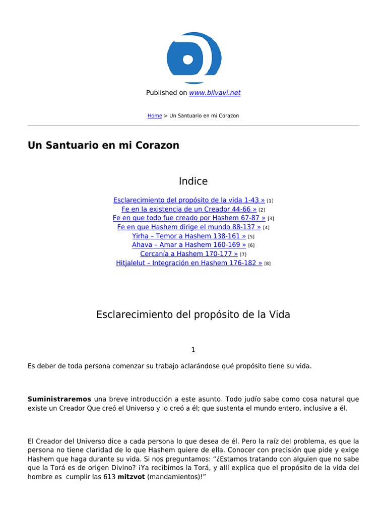 Un Santuario en Mi Corazon | PDF | Conocimiento | Amor