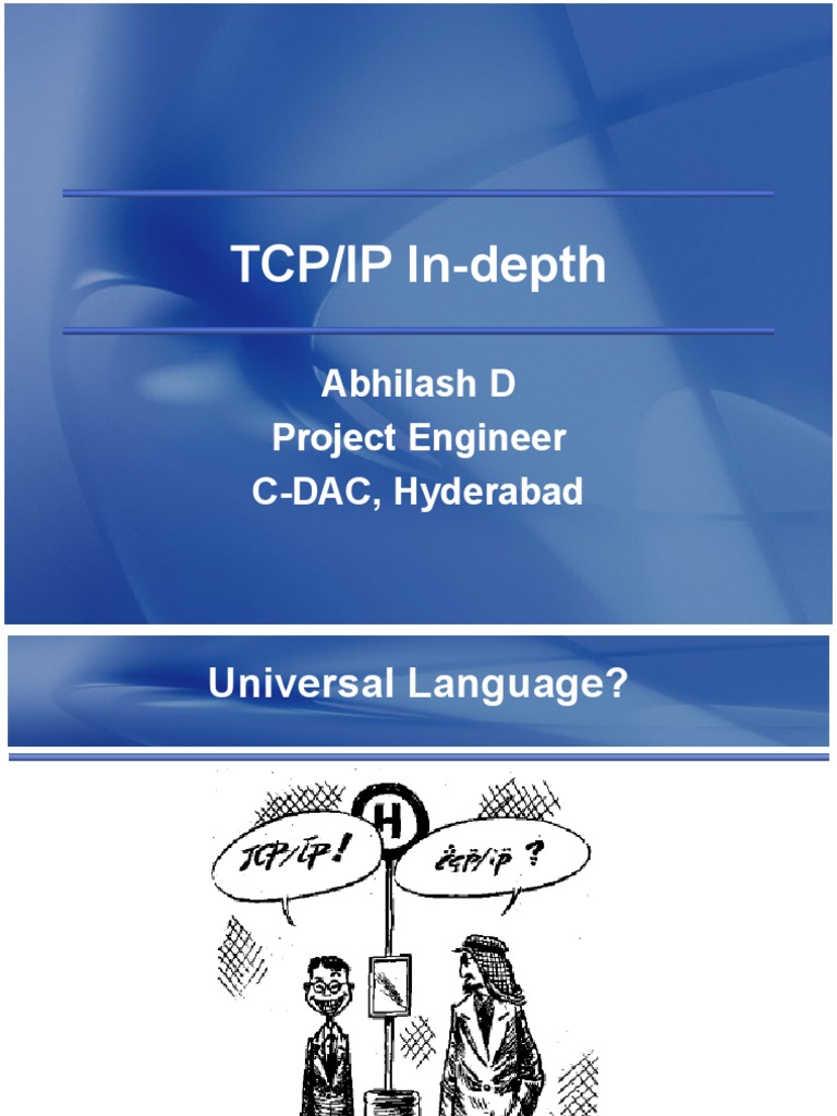 Tcpip Cool Blue Pdf Transmission Control Protocol Internet Protocols 