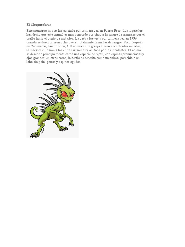 El Chupacabras | PDF