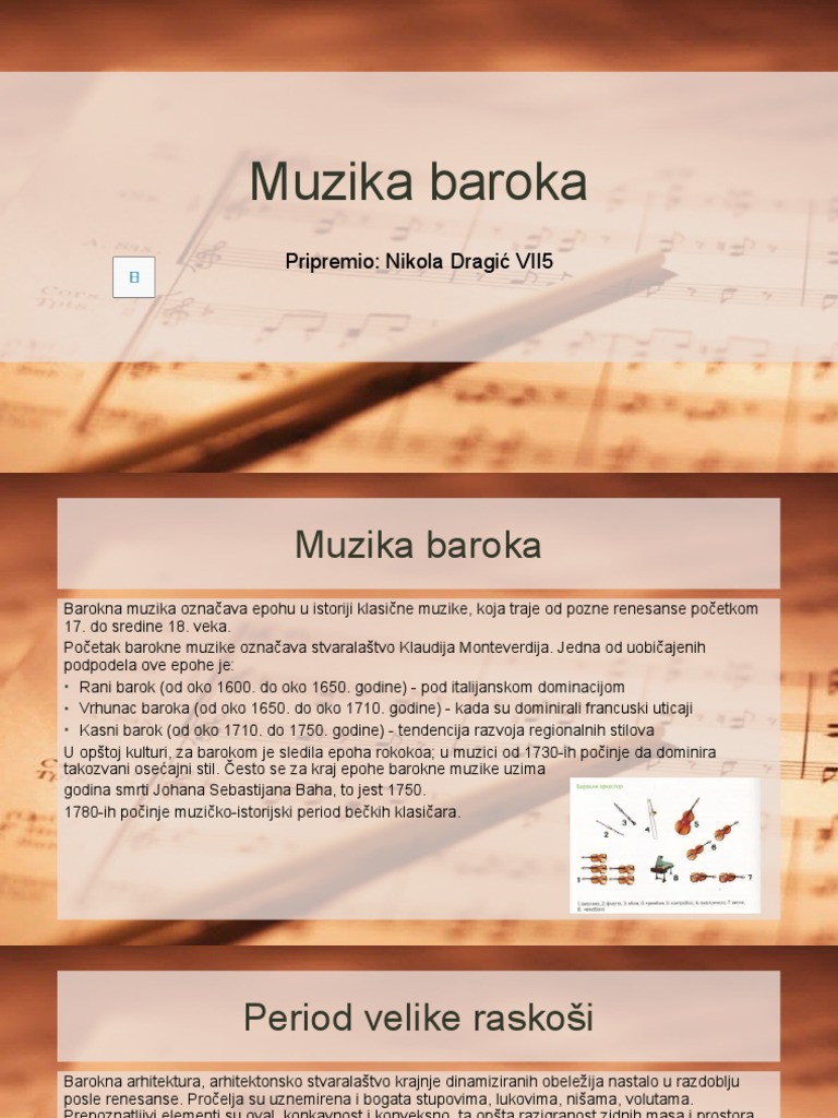 Muzika Baroka | PDF