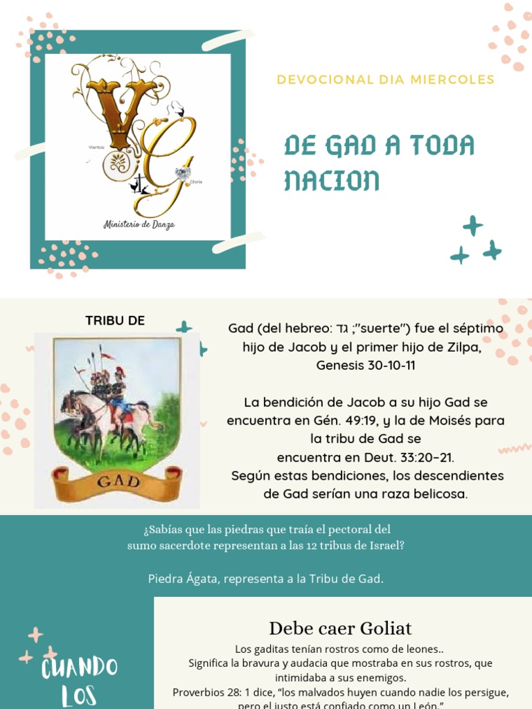 Devocional Tribu GAD | PDF | David | Jacob