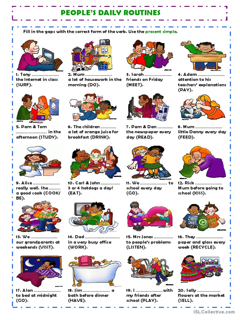 People's Daily Routine | PDF