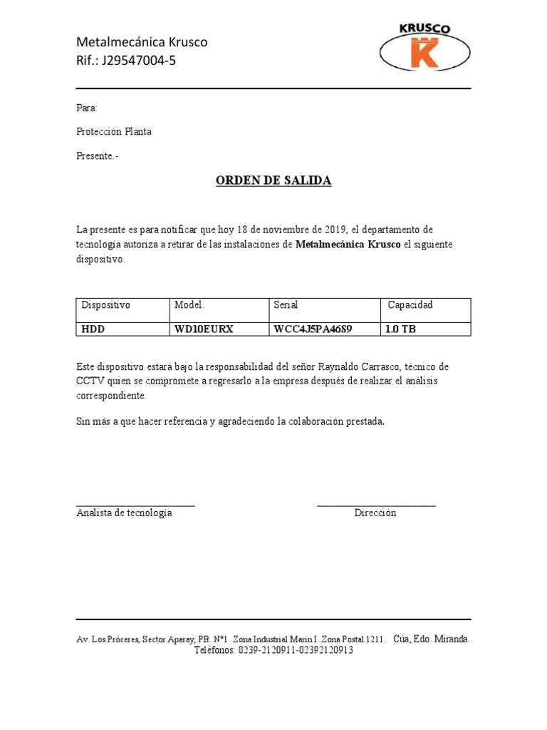 Salida de Herramientas | PDF