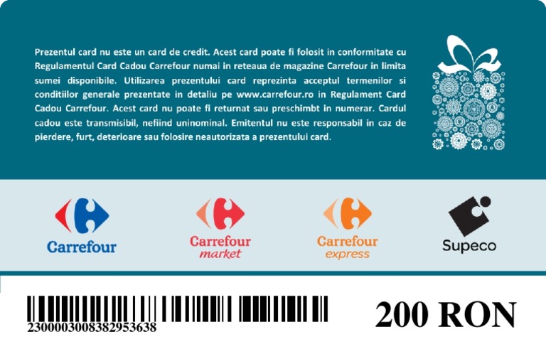Gift Card Carrefour Romania 5 2 | PDF