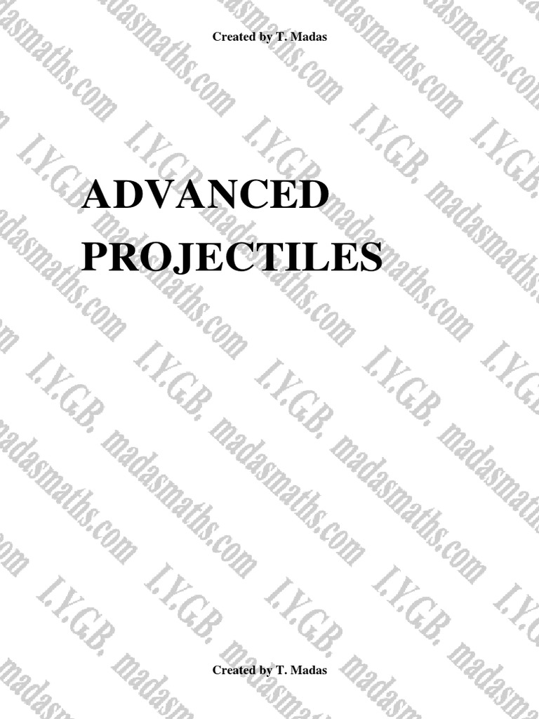 m3 m6 Advanced Projectiles | PDF | Angle | Slope