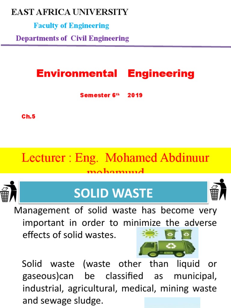 CH 7 - Solid Waste Management | PDF | Waste | Waste Management