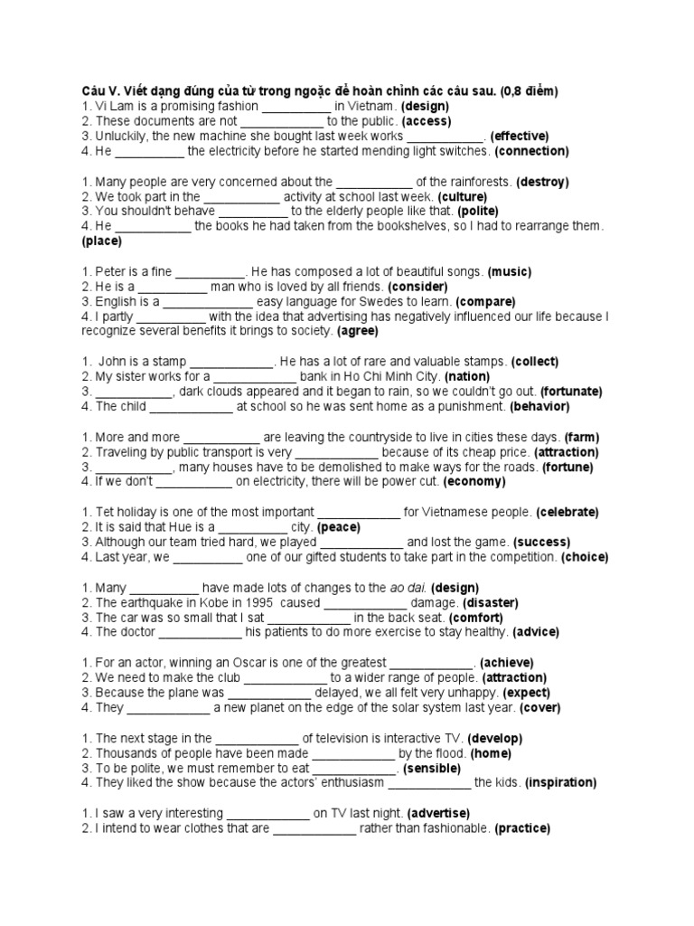 Câu V Sách Ôn Thi L P 10 | PDF