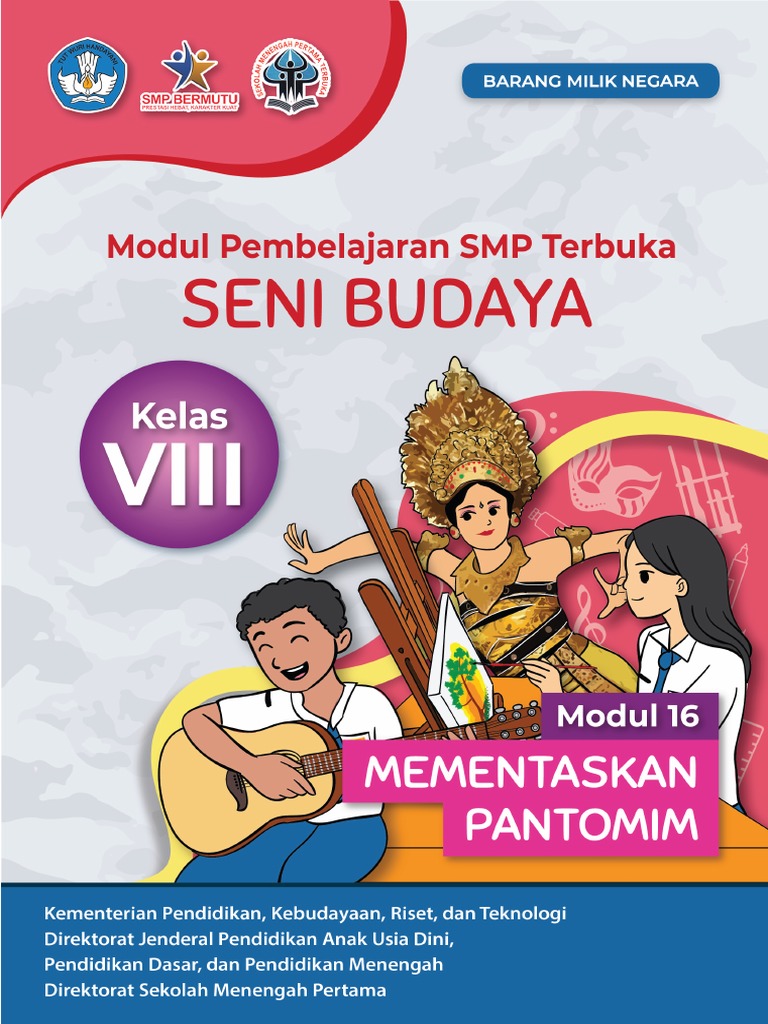 Seni Budaya VIII Modul 16 Mementaskan Pantomim | PDF