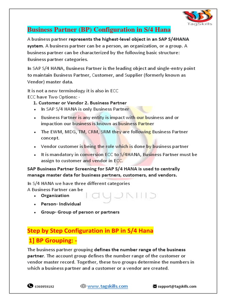 Business Partner Ation in S - 4 Hana | PDF | Computer Science | Software Engineering