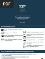TUTORIAL - Atividades Complementares - Temas Transversais, Cadastro e Postagem Das Atividades ...
