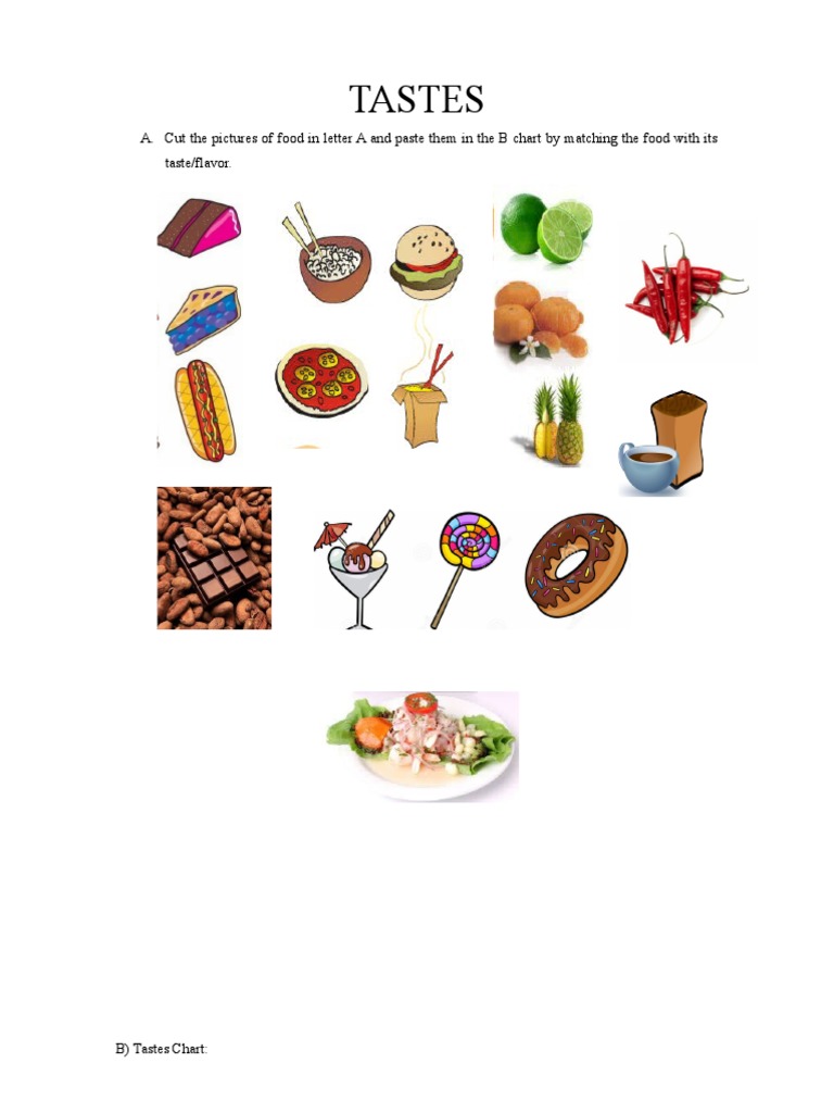 5 Senses Tastes Fun Activities Games - 63724 | PDF