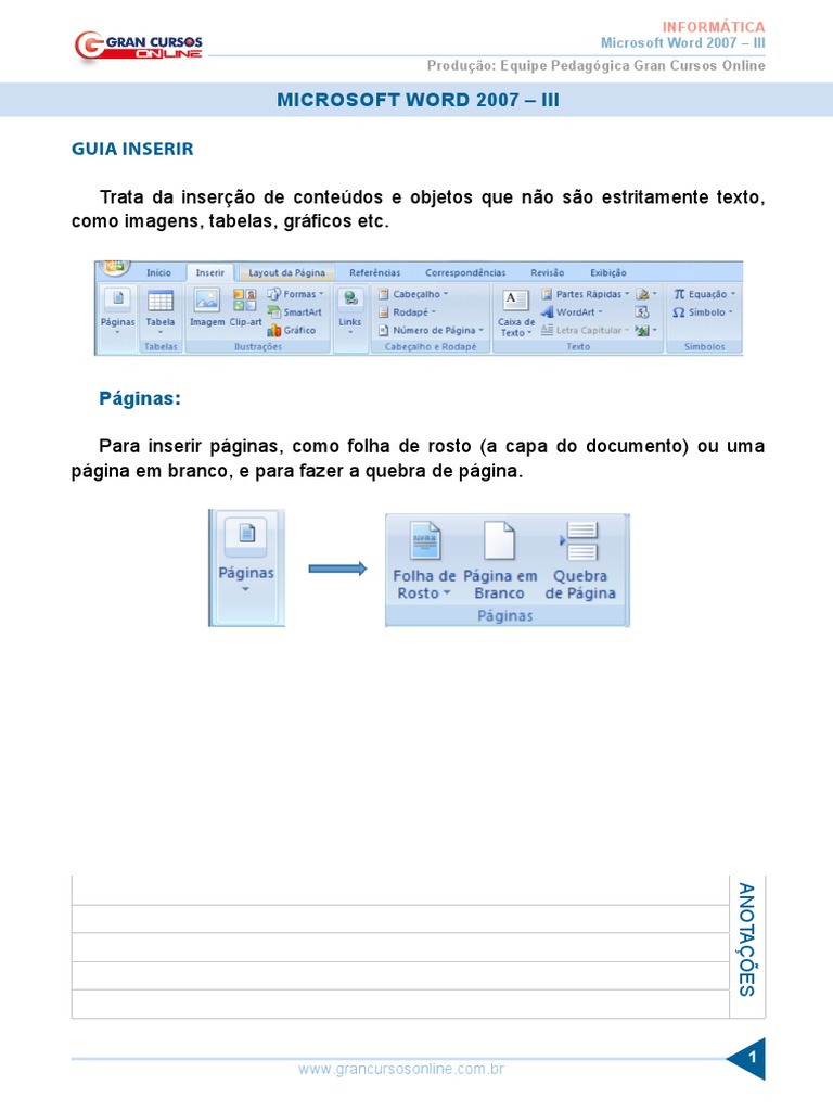 Resumo 1035045 Mauricio Franceschini Duarte 19808910 Informatica 2016 Aula 08 Ms Word 2007 III ...