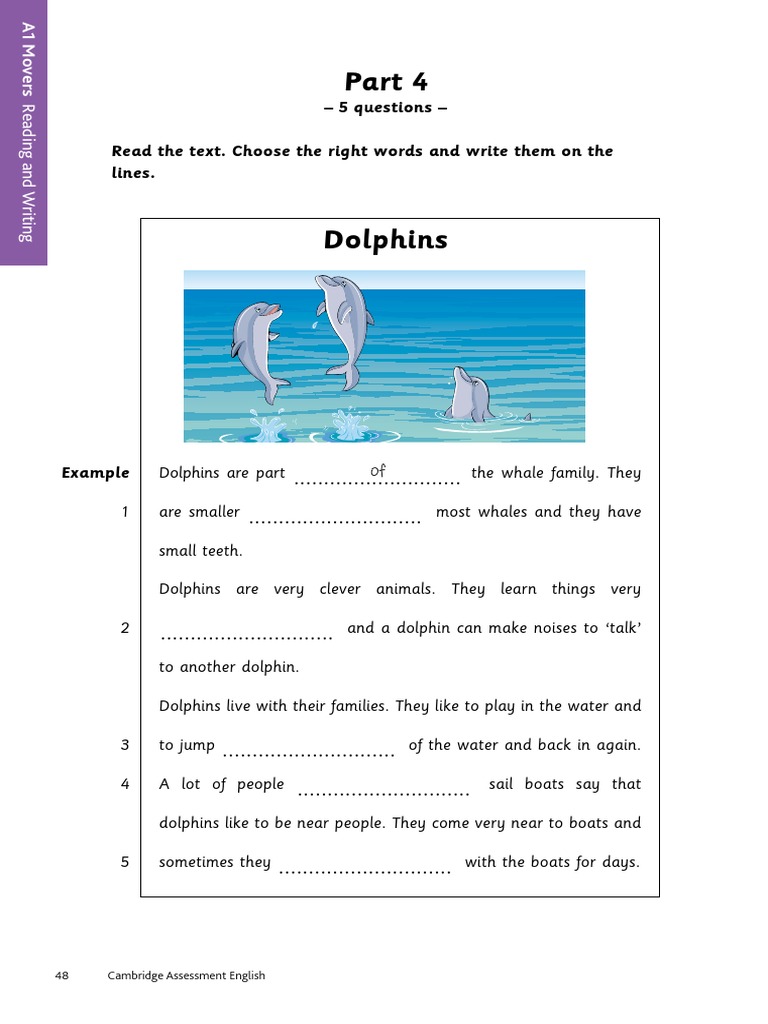 Movers Dolphins Part 4 | PDF