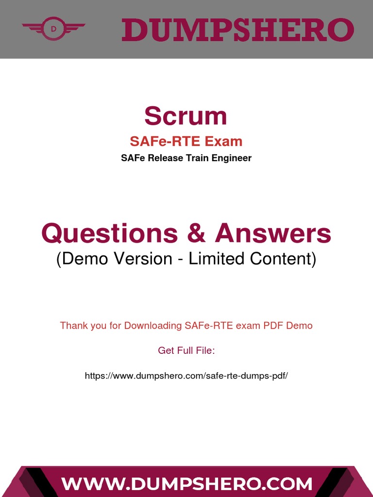 SAFe-RTE Exam Prep Guide | PDF