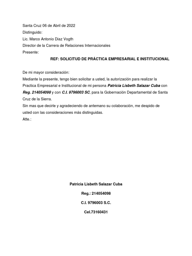 Carta Empresarial | PDF