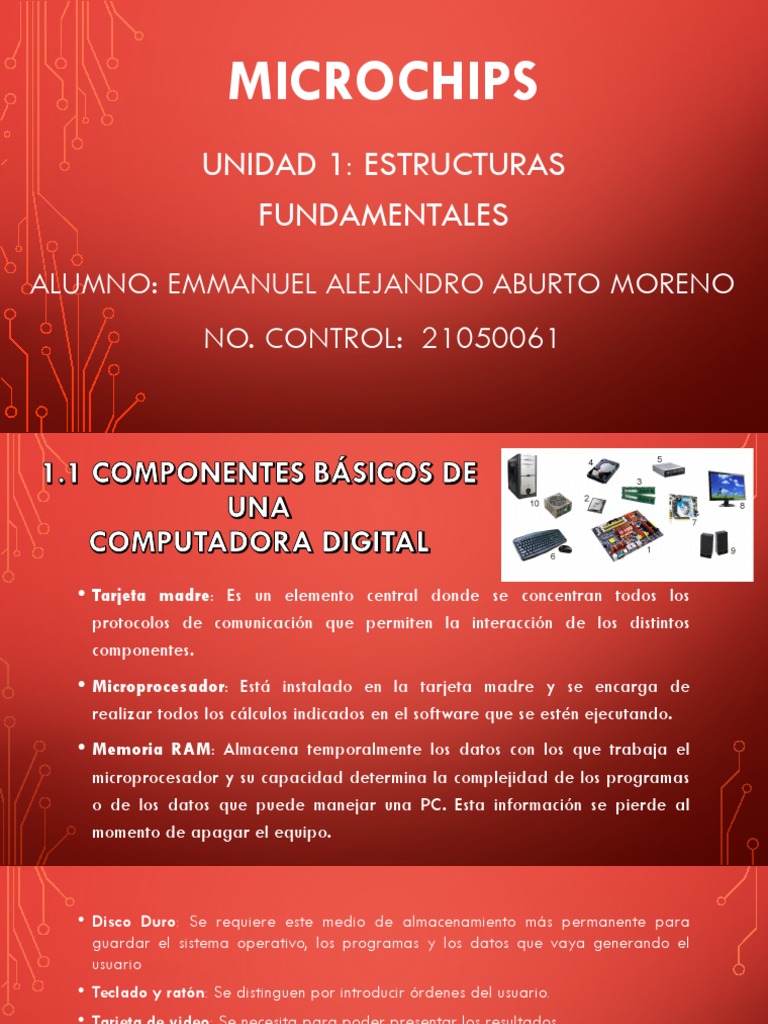 Presentación - MICROCHIPS | PDF | Microprocesador | Almacenamiento de datos de la computadora