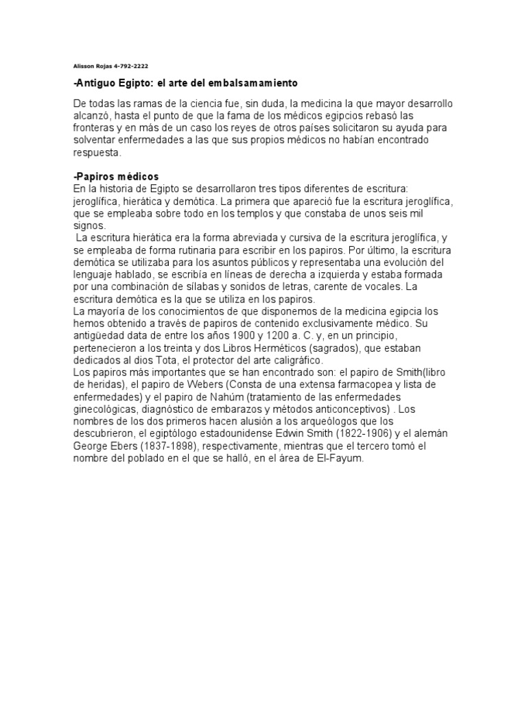 Historia de La Medicina. Alisson | PDF