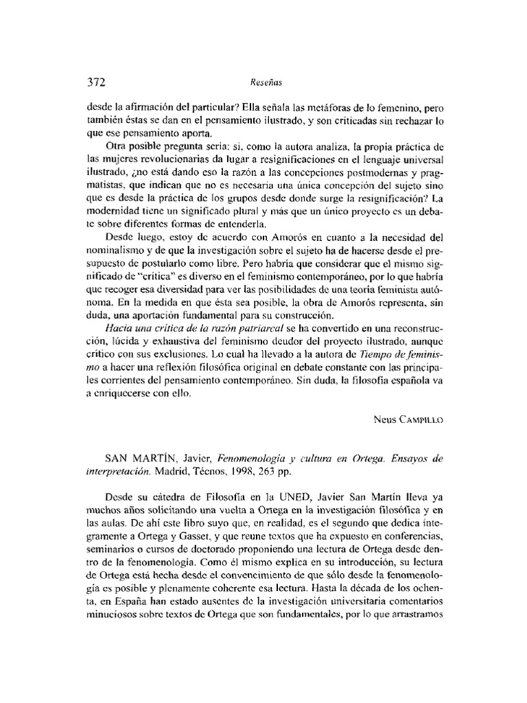 Javier San Martin Fenomenologia y Cultura en Orteg | PDF | Edmund ...