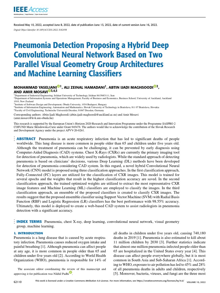 Pneumonia Detection Proposing A Hybrid Deep Convolutional Neural ... Pneumonia Detection Proposing A Hybrid Deep Convolutional Neural ...