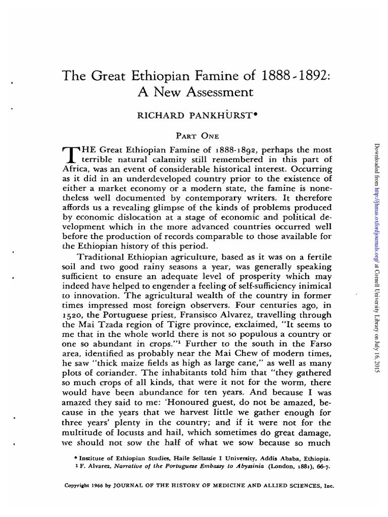 Great Famine | PDF | Famine | Ethiopia