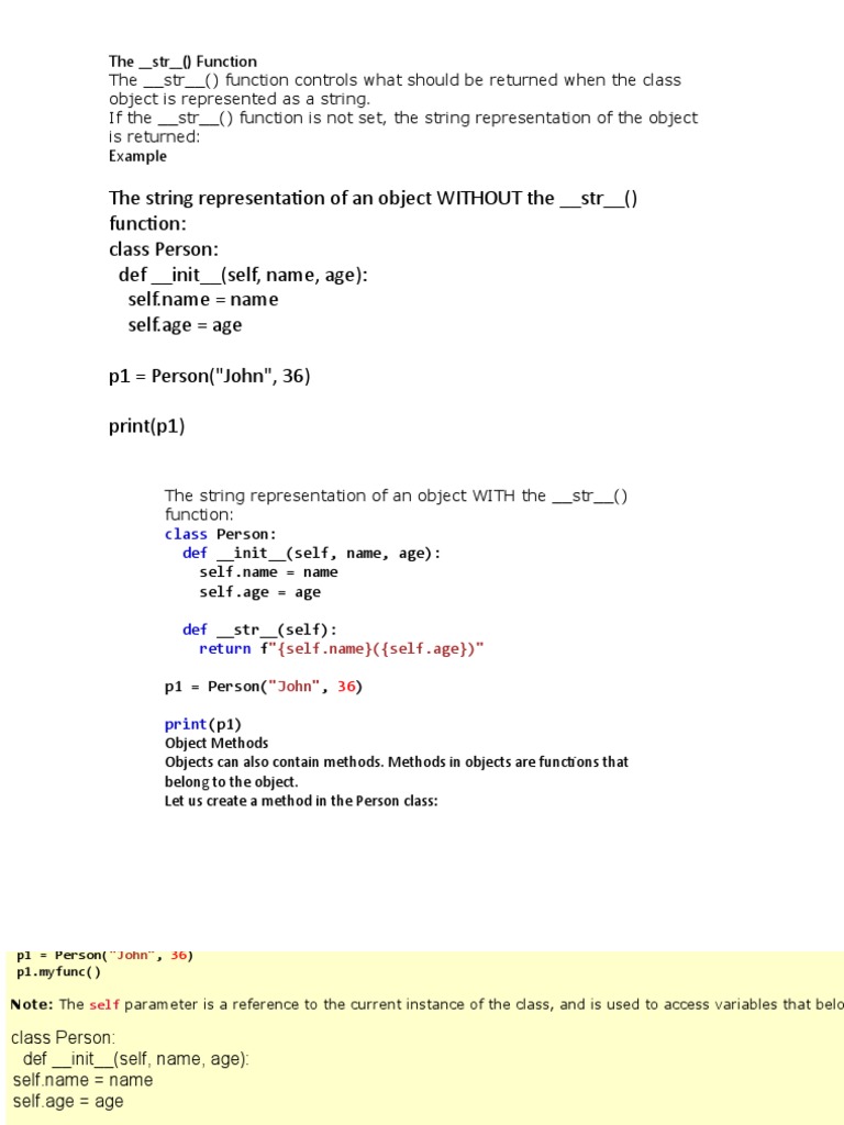 Python Classes | PDF | Class (Computer Programming) | Inheritance ... Python Classes | PDF | Class (Computer Programming) | Inheritance ...