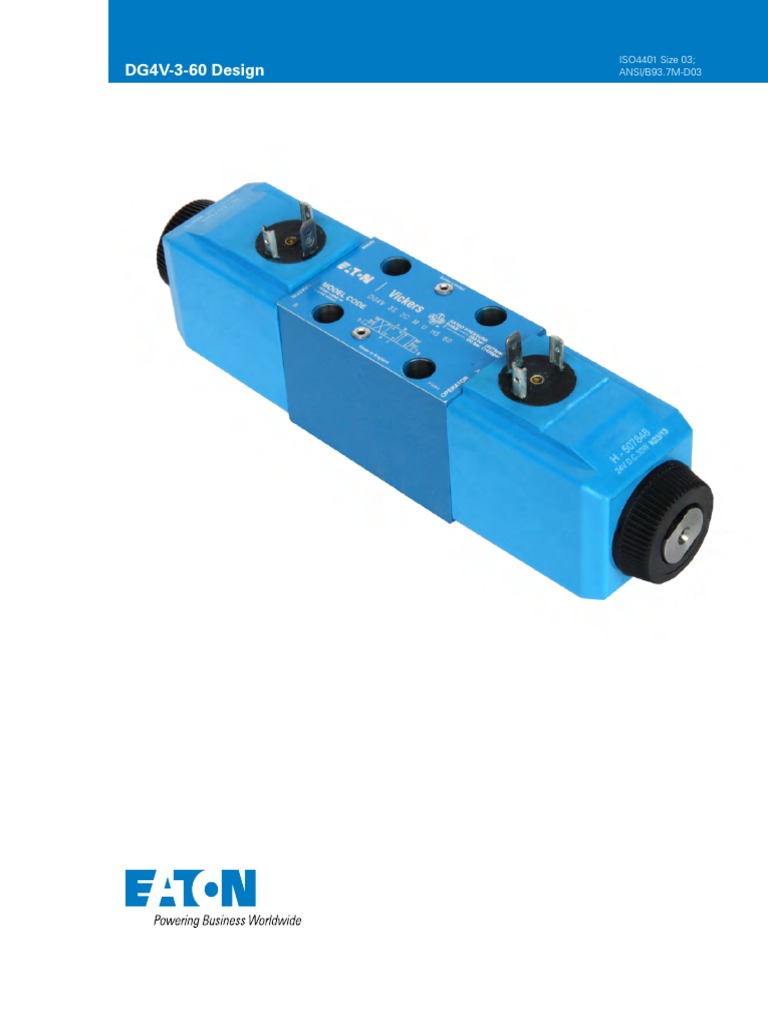 Eaton Vickers Valves | PDF | Alternating Current | Electromagnetic ...